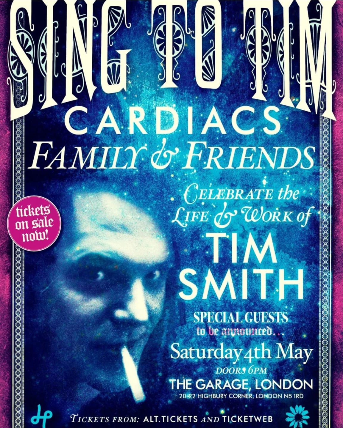 The Cardiacs Museum - Tim Smith Tribute Website » Sing to Tim (Sold Out)